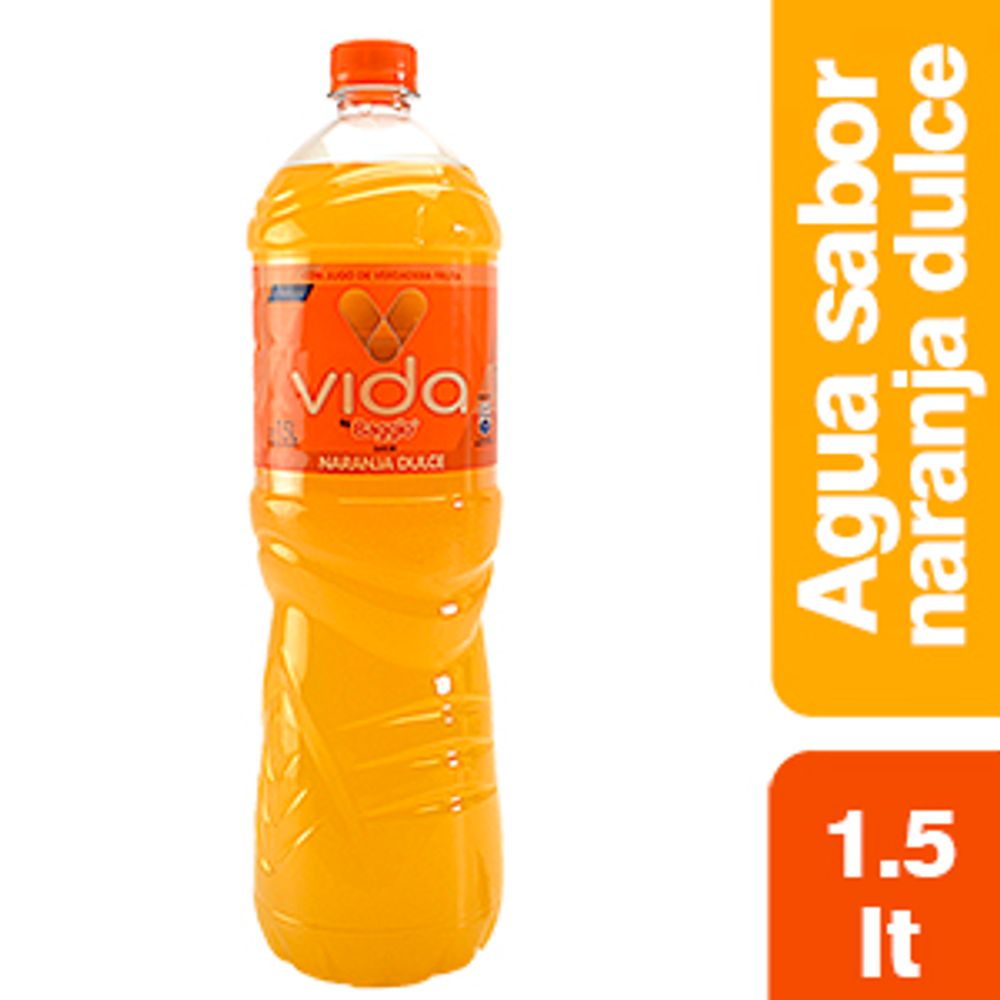 Agua Saborizada Vida Baggio Naranja Dulce 1500 cc - alberdisa