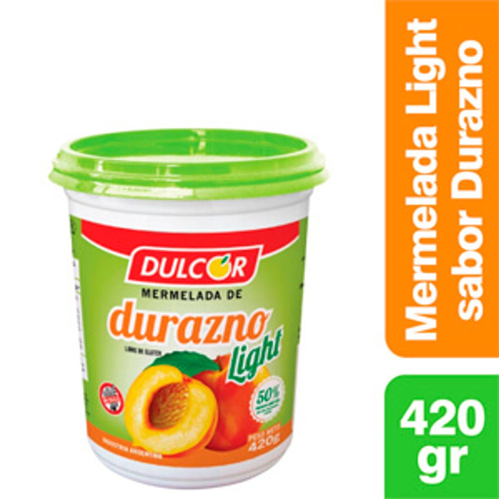 Mermelada Dulcor Light Durazno x 420 Gr - alberdisa