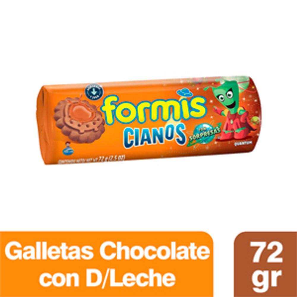 Galleta Formis Chocolate y Dulce de Leche x 72 Gr - alberdisa