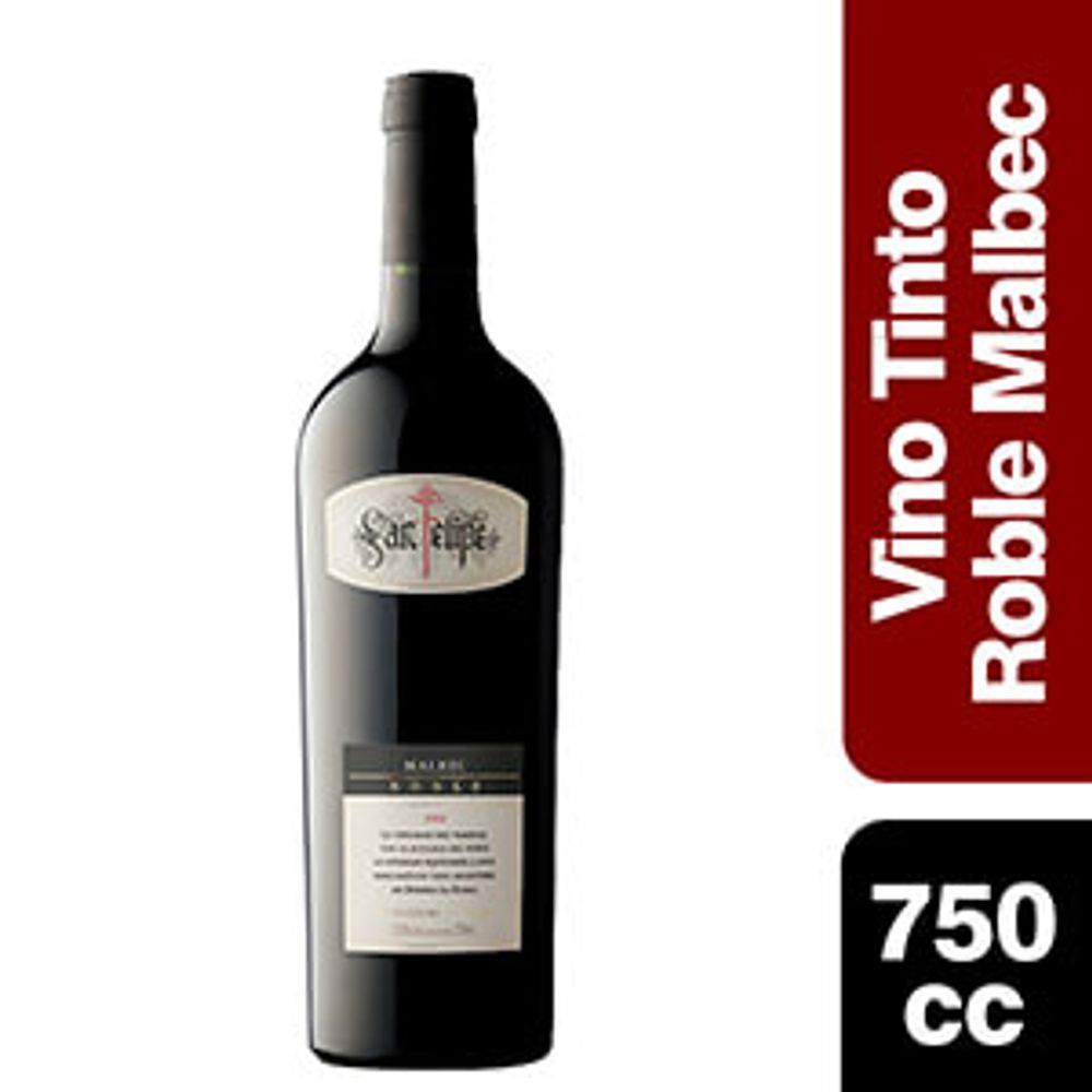 Vino San Felipe Roble Malbec x 750 Cc - alberdisa