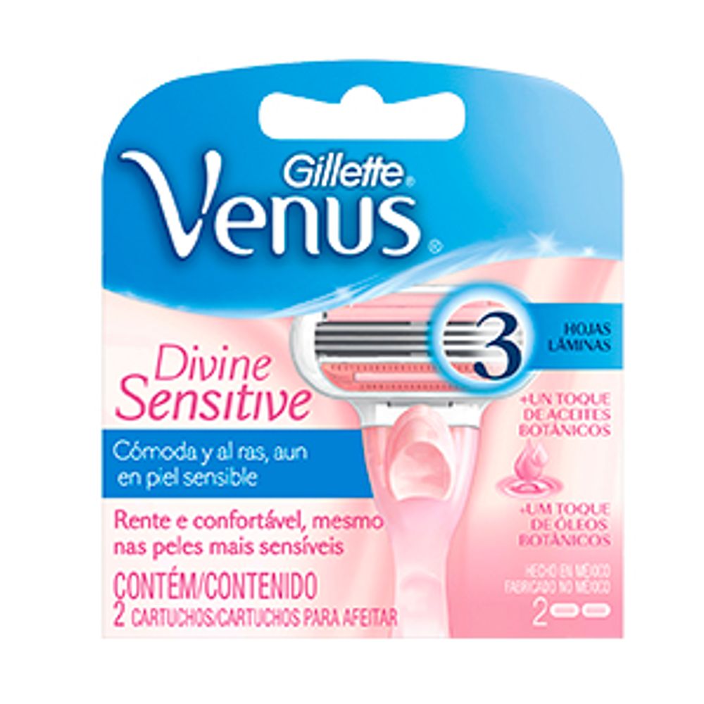 Cartucho Gillette Venus Sensitive 2un - alberdisa