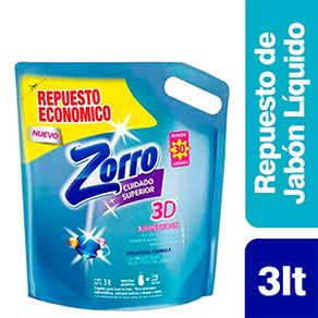 Jabon Zorro Clasico Liquido DP x 3 lt - alberdisa
