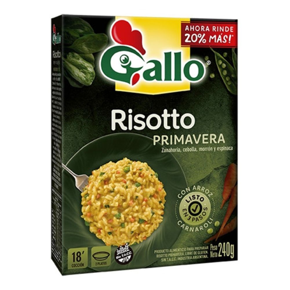 Arroz Gallo Risotto Primavera 200 Gr - alberdisa