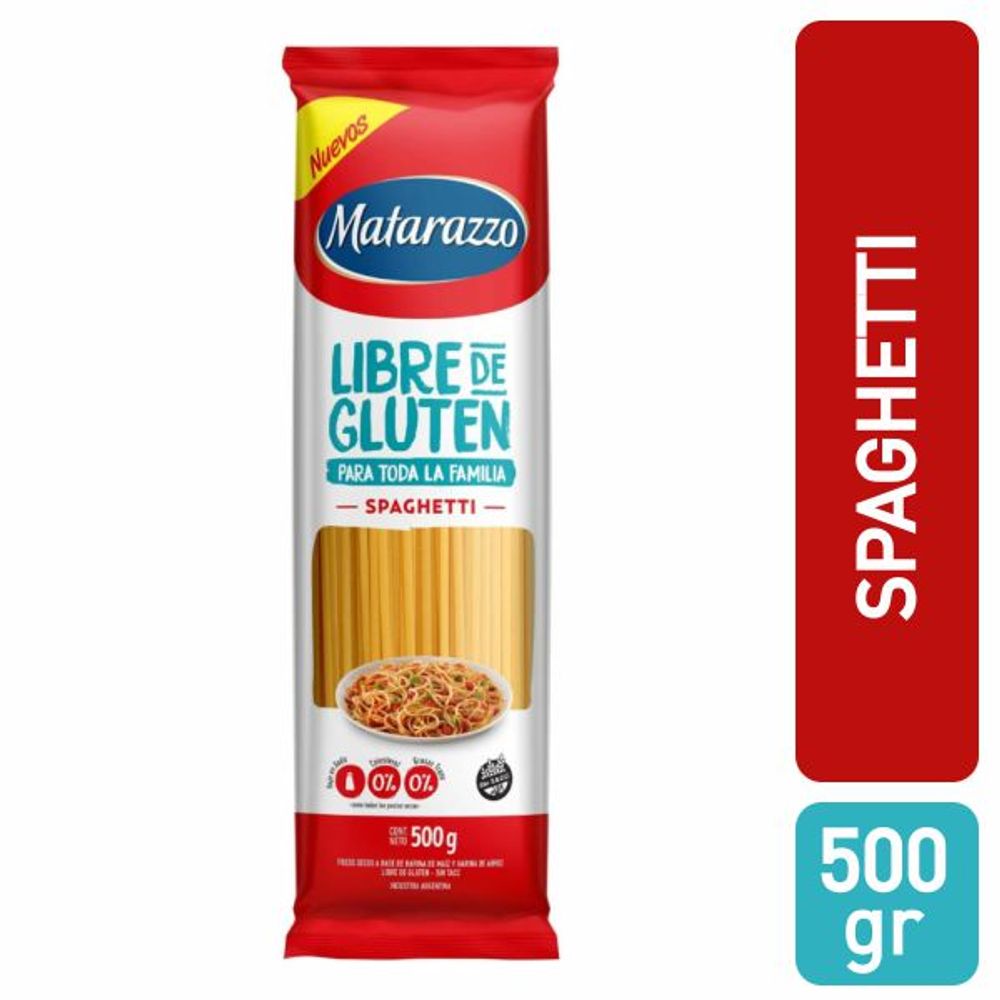 Fideo Matarazzo Spagueti Libre Glu 500gr - alberdisa