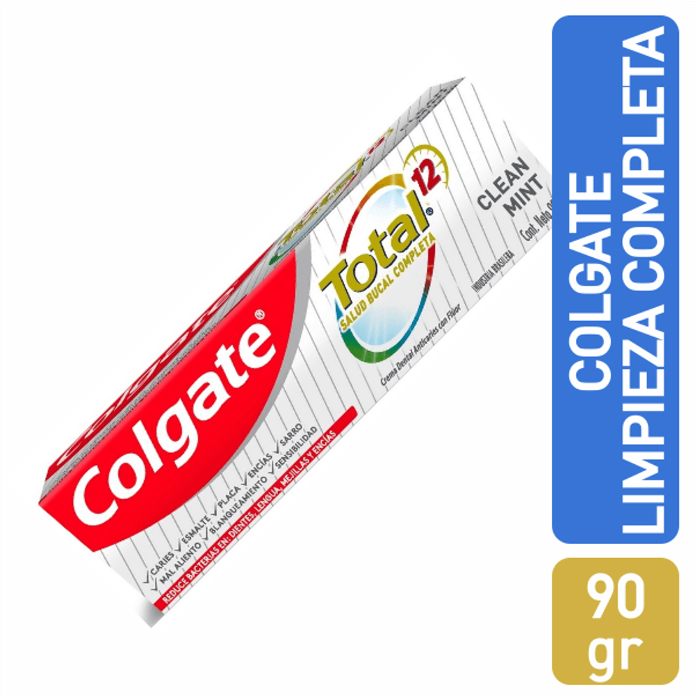 Crema Dental Colgate T12 Limpieza Completa 90gr - alberdisa