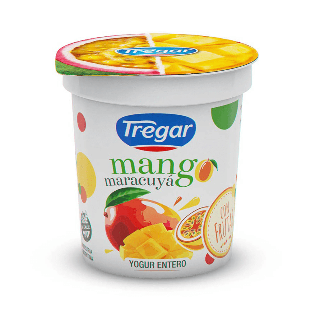 Yogur Tregar Entero con Frutas Mango-Marac 160g - alberdisa