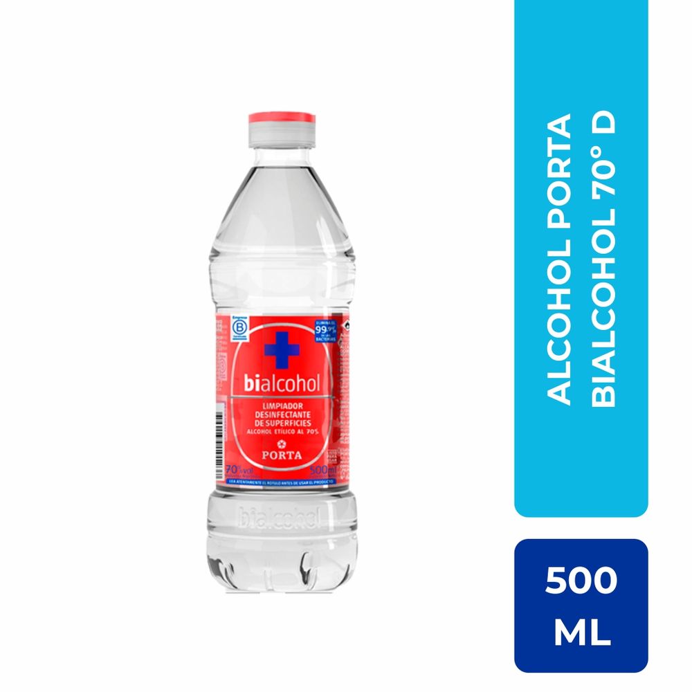Alcohol Porta Bialcohol 70º x 500 Cc - alberdisa