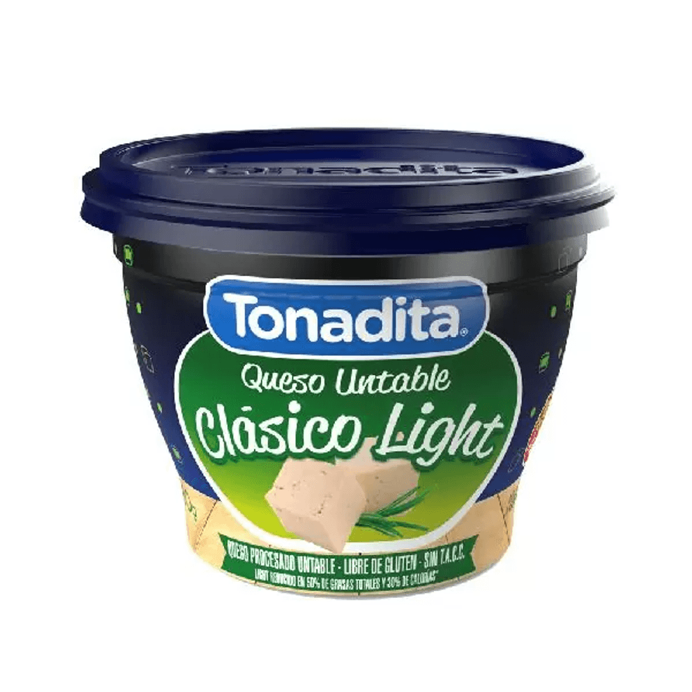 Queso Untable Tonadita Clasico Light 180 Gr - alberdisa