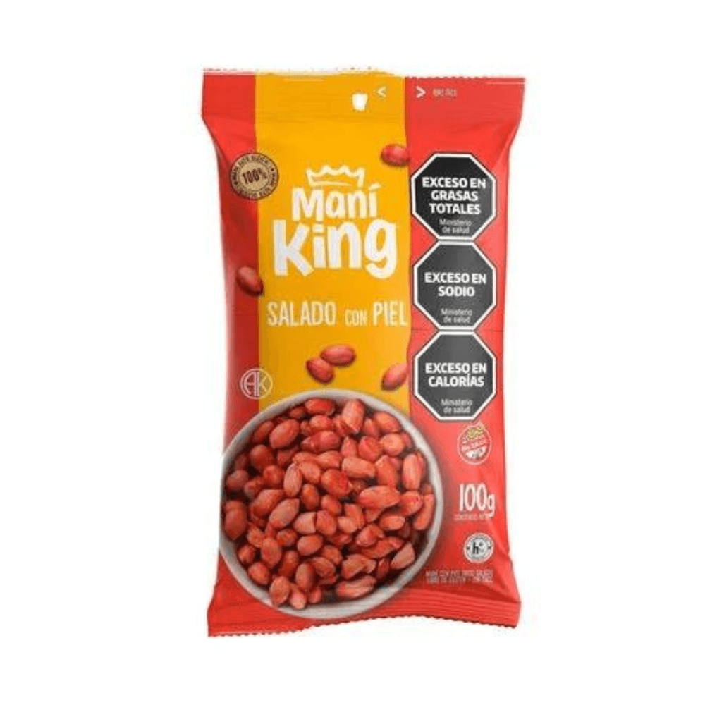 Mani Maniking Frito Salado Con Piel 100g - alberdisa