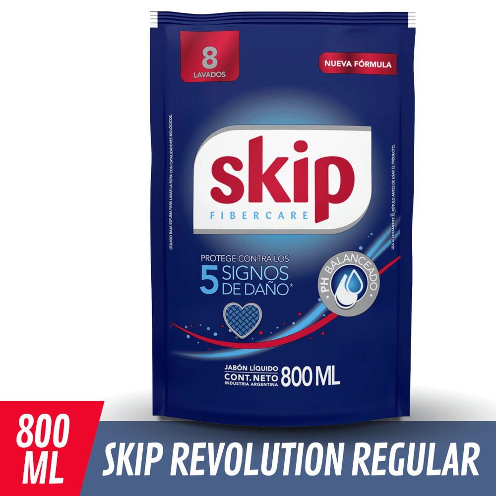 Jabón Líquido Skip Evolution Regular Repuesto 800 ml - alberdisa