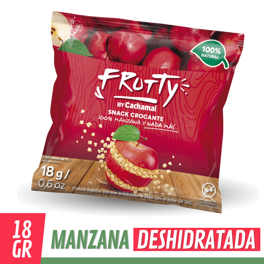 Snack De Manzana Roja Deshidratada 18Gr - alberdisa