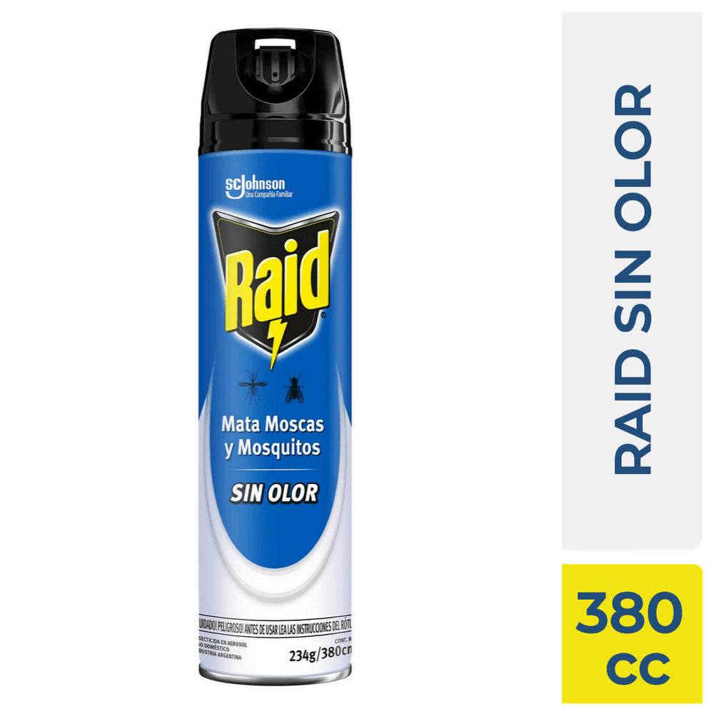 Insecticida Raid MMM Sin Olor Aerosol 380Cc - alberdisa