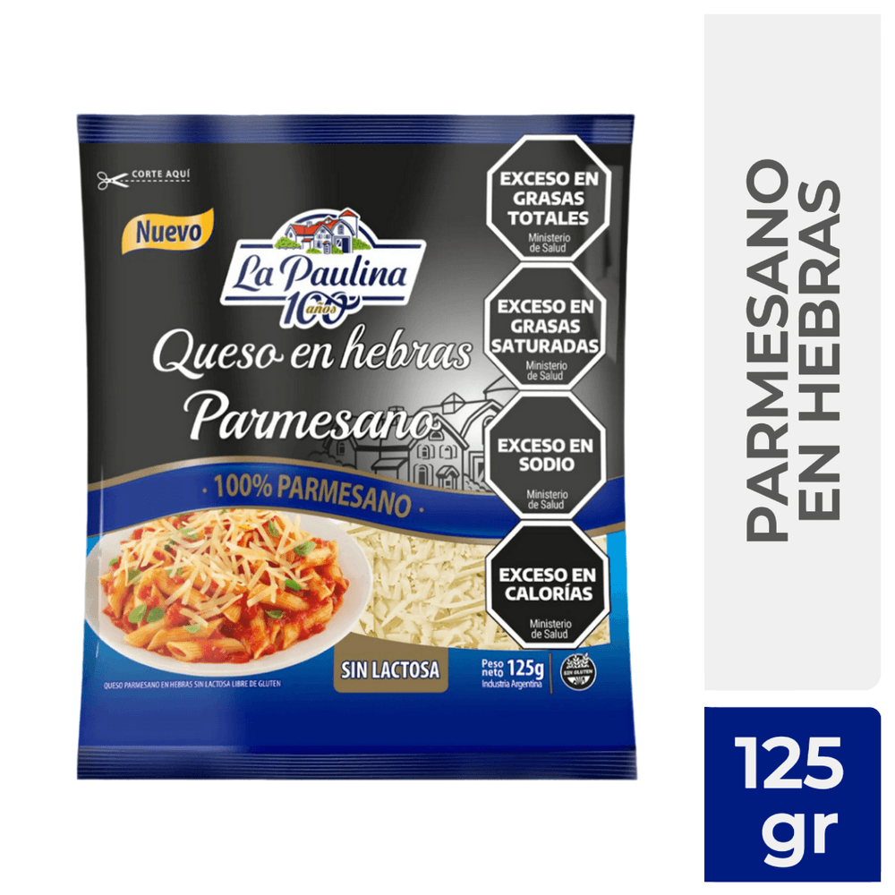 Queso Hebras La Paulina Parmezano 125Gr - alberdisa
